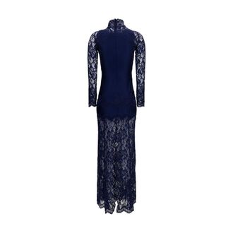Paco Rabanne Womens Blue Polyamide Long Dress