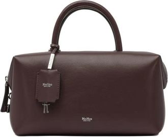 Max Mara Hobo Bags - Burgundy Calfskin Leather Satchel Handbag - Gr. unisize - in Braun - f&uuml;r Damen