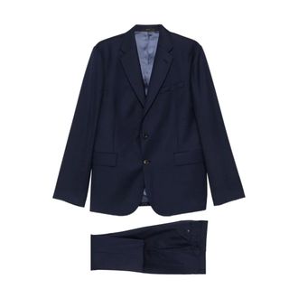 Paul Smith Homme, Costumes, Bleu, Taille: XL Costume Crois&eacute; en Laine