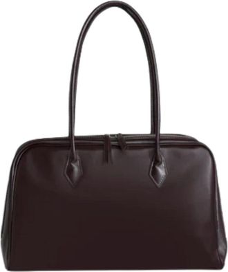 Weili Zheng Femme, Sacs, Brun, Taille: ONE Size Sac en similicuir avec anses tubulaires et fermeture &eacute;clair en m&eacute;tal