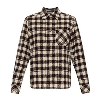 Moncler Hemd mit Karomuster - - Blouses & Shirts - Damen - Braun - 2XS
