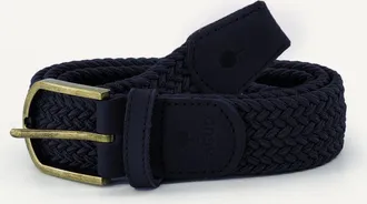 Faguo Ceinture tress&eacute;e bleu marine