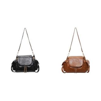 Generic Sac &agrave; bandouli&egrave;re en cuir PU pour femmes, avec sangle en cha&icirc;ne, pour, Shopping et usage quotidien, sac &agrave; bandouli&egrave;re &eacute;l&eacute;gant