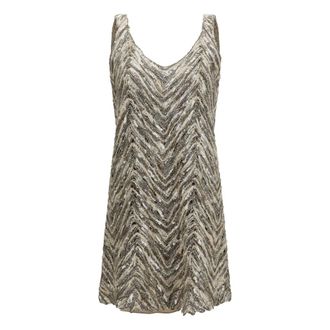 Brunello Cucinelli Kurzes Paillettenkleid - - Dresses - Damen - Mehrfarbig - 2XS