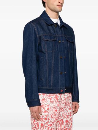 Kiton Womens Denim Jacket Blue Ss25 M