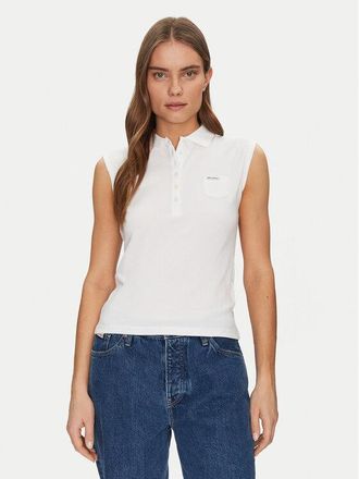 Guess Poloshirt W5GP24 KCYR1 Weiß Regular Fit