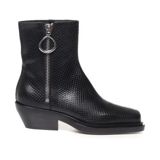 Dondup Schwarze Stiefel mit Baumwoll-Elastan-Mischung - - Shoes - Damen - Schwarzk - 36 EU