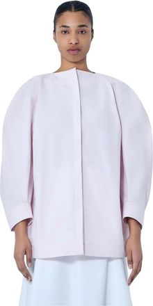 Jacquemus Femme, Blouses et Chemises, Rose, Taille: 38 FR Blouse Structur&eacute;e en Popeline de Coton