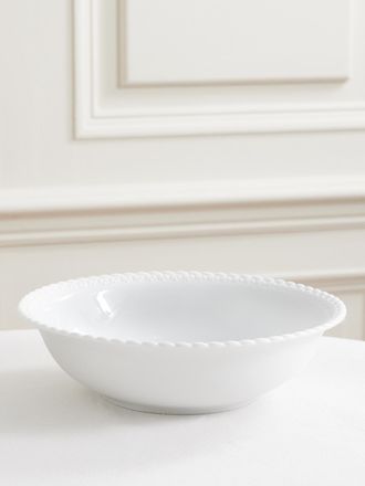 Christofle Assiette Creuse En Porcelaine Babylone - Blanc