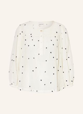 Fabienne Chapot Blusenshirt Bindi Mit 3/4-Arm Und Stickereien weiss