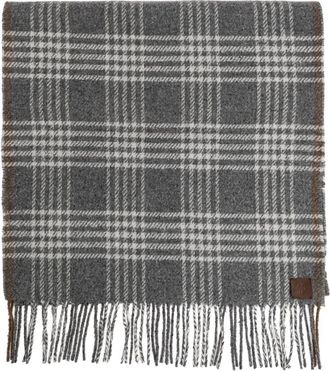 Eleventy Schal mit Fransen - - Accessories - Herren - Grau - ONE SIZE