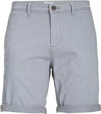 Jack & Jones Homme Jpstbowie Jjshorts Solid Sn Short Chino, Gris, XL EU