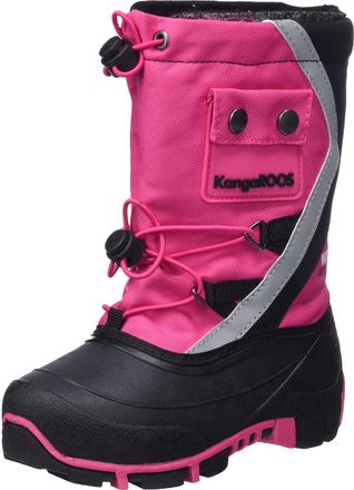 Kangaroos Mädchen Kanga-bean Iii Stiefel, Daisy Pink Jet Black, 33 EU