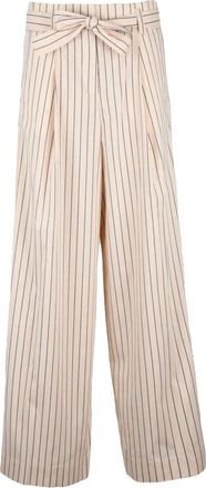 Roberto Collina Femme, Pantalons, Beige, Taille: 36 FR Wide Pantalons