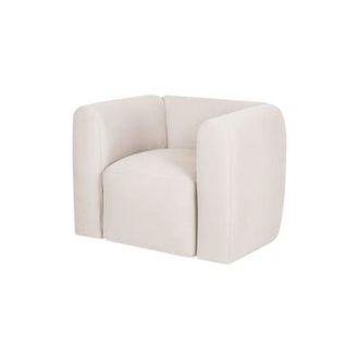 Noo.ma NOO. MA - Fauteuil rembourré Flom - Beige - Mousse ouate - Designer noo. ma team