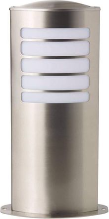 Brilliant Lampe Todd Au&szlig;ensockelleuchte 40cm edelstahl | 1x A60, E27, geeignet f&uuml;r Normallampen (nicht enthalten) | IP-Schutzart: 44 - spritzwassergesch&uuml;tzt