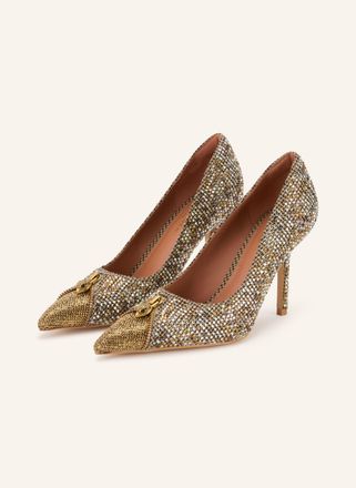 Kurt Geiger Pumps Zip Court Mit Schmucksteinen gold