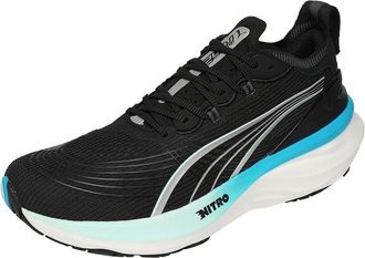Puma Puma Herren Foreverrun Nitro 2 Laufschuhe Stabilit&auml;tsschuh Puma Black-Speed Blue - Schwarz 42,5