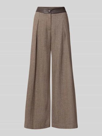 A|X Armani Exchange Wide Leg Hose aus Schurwoll-Mix mit Eingrifftaschen
