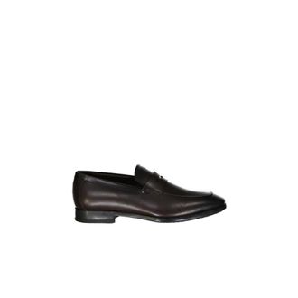 Ferragamo Homme, Chaussures, Brun, Taille: 43 1/2 EU Mocassins Slip-On en Cuir