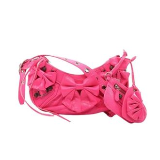 Balenciaga Sac bandouli&egrave;re vintage Pre-owned - Femme - Pre-owned - Rose - Taille: ONE Size
