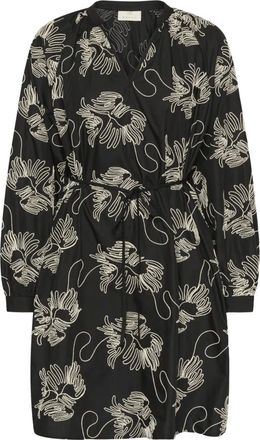 Kaffe Femme, Robes, Noir, Taille: 40 FR Chalk Embroidery - 10883