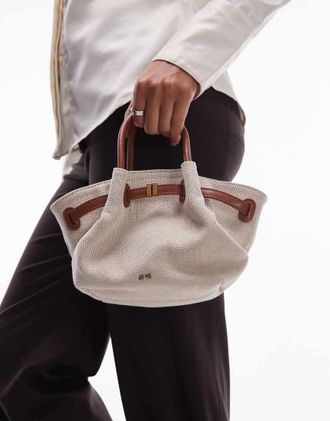 JW PEI Hana - Petit cabas en toile-Neutre