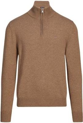 Eden Park Pull col zipp&eacute; en laine et coton