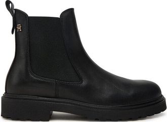 Tommy Hilfiger Klassische Stiefeletten Cleated FW0FW08766 Schwarz