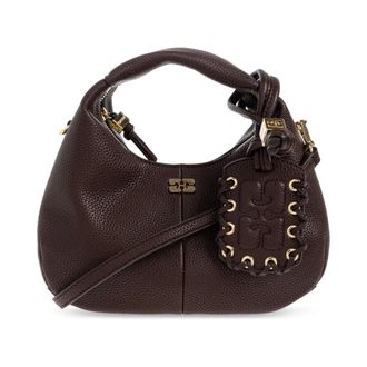 Ganni Femme, Sacs, Brun, Taille: ONE Size Mini Sac Hobo