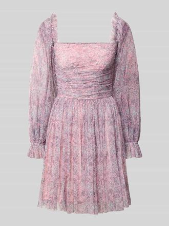 Lace & Beads Cocktailkleid mit Karree-Ausschnitt