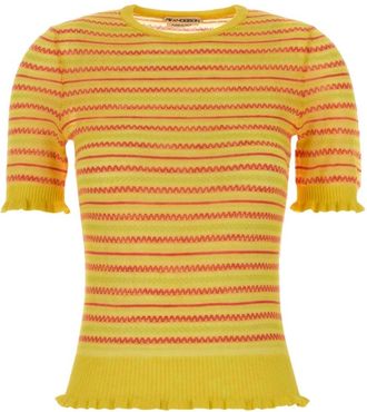 J.W.Anderson Haut transparent Fairisle - Femme - Pulls - Jaune - Taille: 36 FR