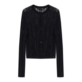Anine Bing Moni Cardigan - - Knitwear - Damen - Schwarzk - M