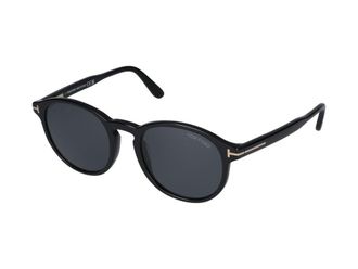 Tom Ford FT0834 Round-Frame Sunglasses - Black