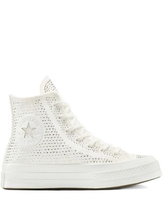 Converse baskets montantes Chuck 70 Swarovski White - Blanc