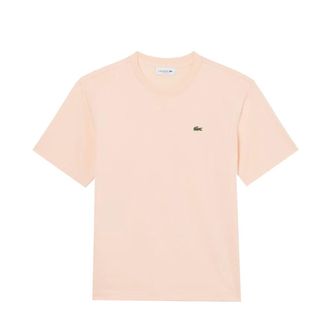 Lacoste T-Shirt aus weicher Baumwolle mit lockerem Schnitt - - Tops - Damen - Rosa - 4XS
