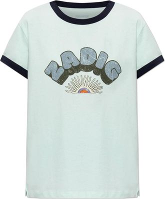 Zadig&Voltaire Femme, Tops, Bleu, Taille: 36 FR T-shirt Walk
