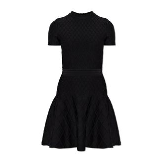 Balmain Ausgestelltes Strickkleid - - Dresses - Damen - Schwarzk - L