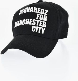 Dsquared2 MANCHESTER CITY LIMITED EDITION Solid-Color Baseball Cap Wit size One