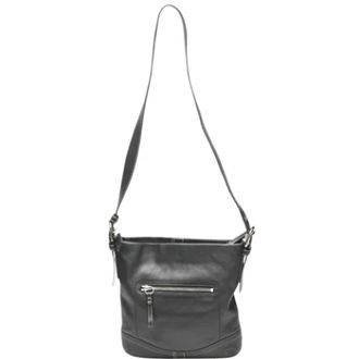 Coach Pre-owned Leder-Schultertasche - - Pre-owned - Damen - Schwarzk - ONE SIZE