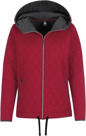 Trigema Damen Steppjacke mit Kapuze aus Sweat-Qualit&auml;t