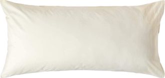 Homescapes Perkal Kissenbezug 50x90 cm Creme-vanille, Kissenhülle mit Hotelverschluss, 100% ägyptische Baumwolle, Fadendichte 200
