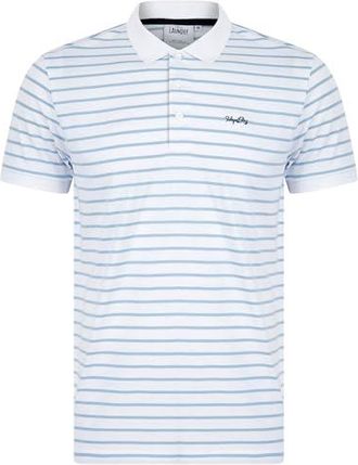 Tokyo Laundry Polo en jersey de coton teint &agrave; rayures &laquo; Tonic &raquo; pour homme, Blanc (Optic White), XXL