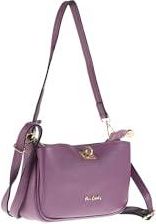 Pierre Cardin Sac à bandoulière pour femme en cuir véritable Made in Italy 32x22x13 cm 1992, aubergine, Taille unique