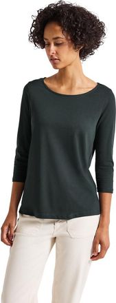 Street One Damen Shirt mit U-Boot-Ausschnitt