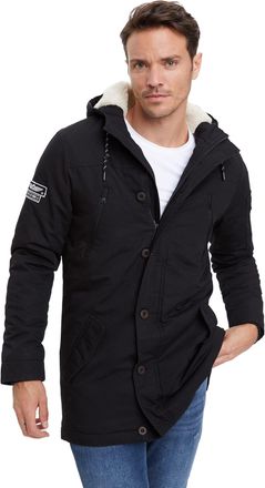 DeFacto Herrenmantel F&uuml;r Freizeitkleidung Parka f&uuml;r Herren f&uuml;r Oberbekleidung BLACK,S