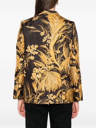 F.R.S. Floral-Printed Silk Shirt - Black