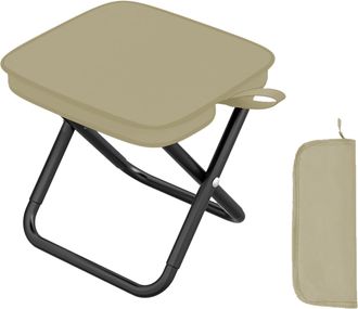 Generico Tragbarer Campinghocker: Faltbarer Outdoor-Sitz, leicht, kompakter Klapphocker f&uuml;r Erwachsene, Reisestuhl, zusammenklappbar, f&uuml;r Wandern, Rucksackreis