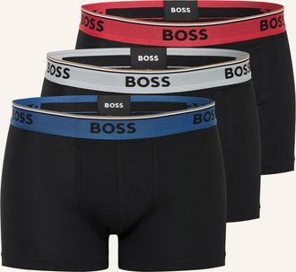HUGO BOSS 3er-Pack Boxershorts Power schwarz