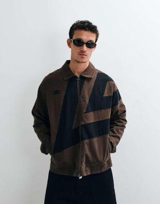Umbro Veste en drill d&eacute;lav&eacute; - Marron